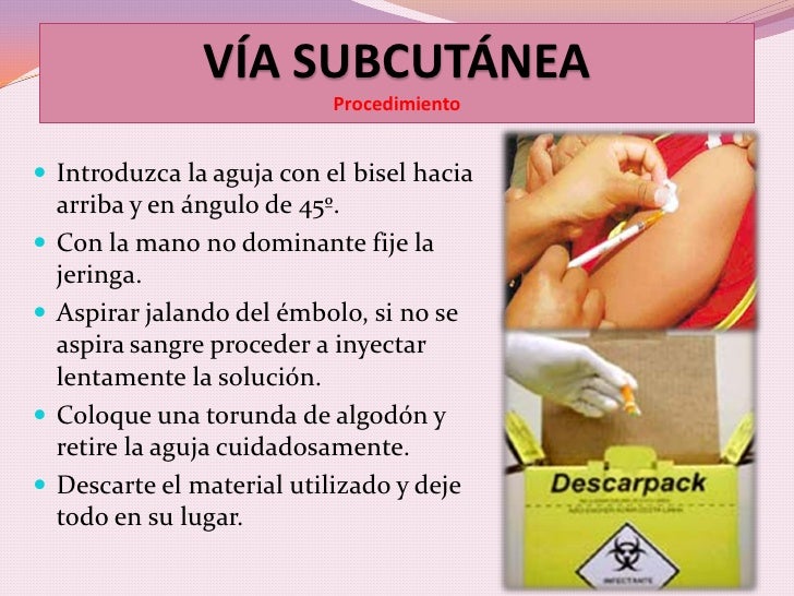 2011 2 via subcutanea e intramuscular