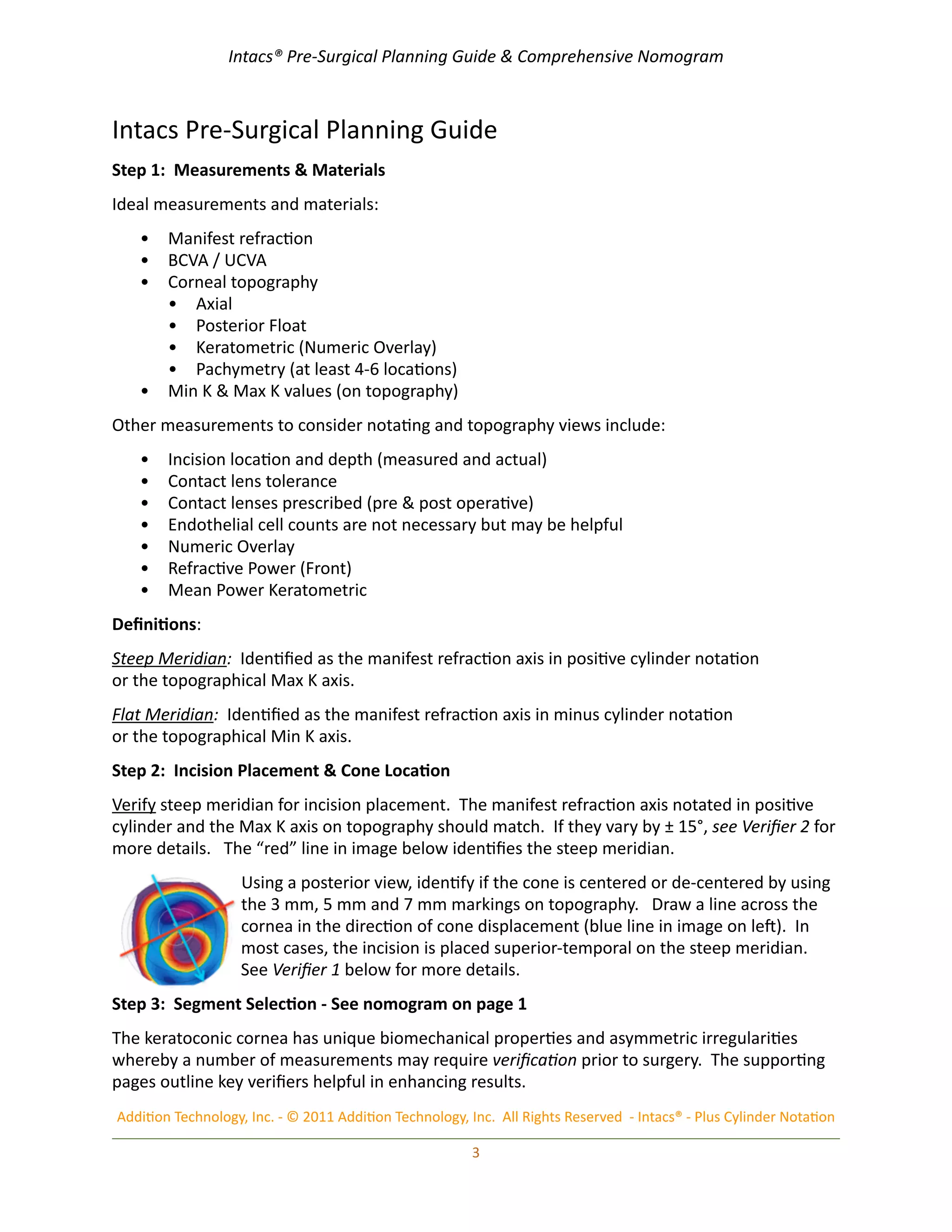 INTACS Nomogram | PDF