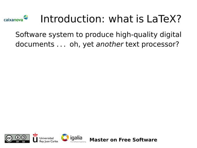 Editing documents with LaTeX | PPT