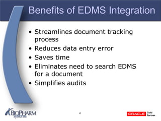 Integrating Your CTMS with Your EDMS | PPT