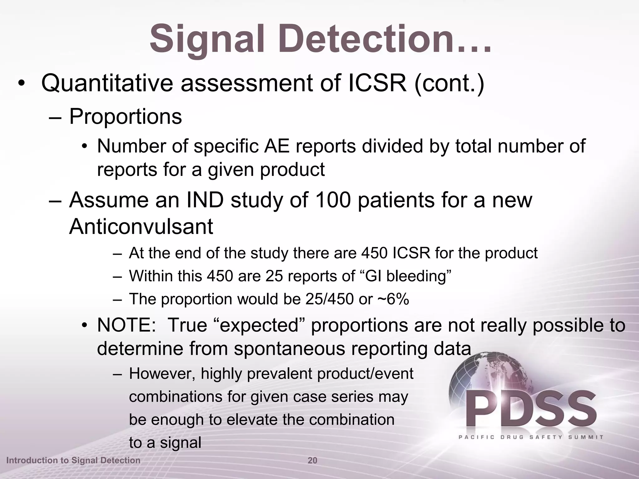 Introduction to Pharmacovigilance Signal Detection | PDF