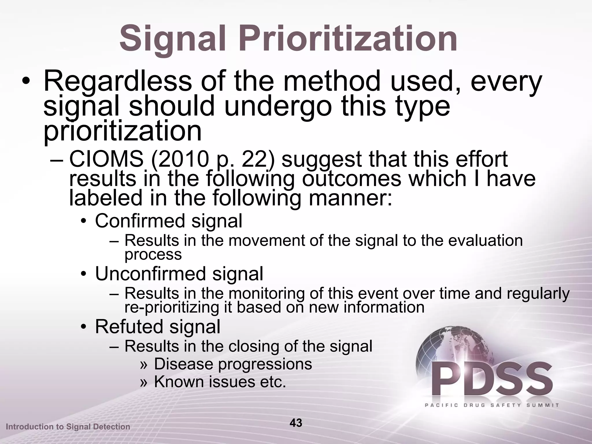 Introduction to Pharmacovigilance Signal Detection | PDF