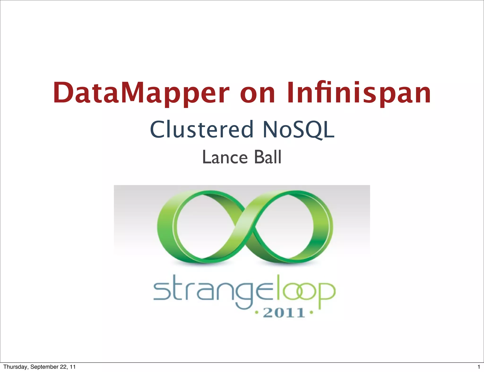 DataMapper on Infinispan | PDF
