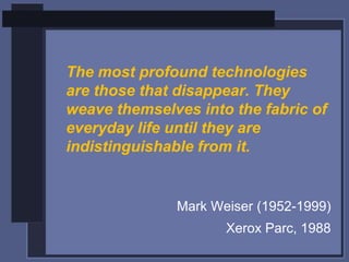 Ubiquitous Computing: an Introduction | PPTX
