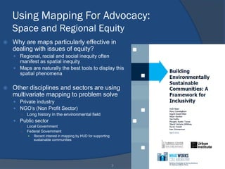 Opportunity Mapping: Using GIS for Social Equity, Racial Justice and ...