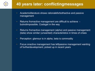 Presentation Active vs Passive Management | PPTX