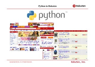 Python in Rakuten | PDF | Web Development | Internet