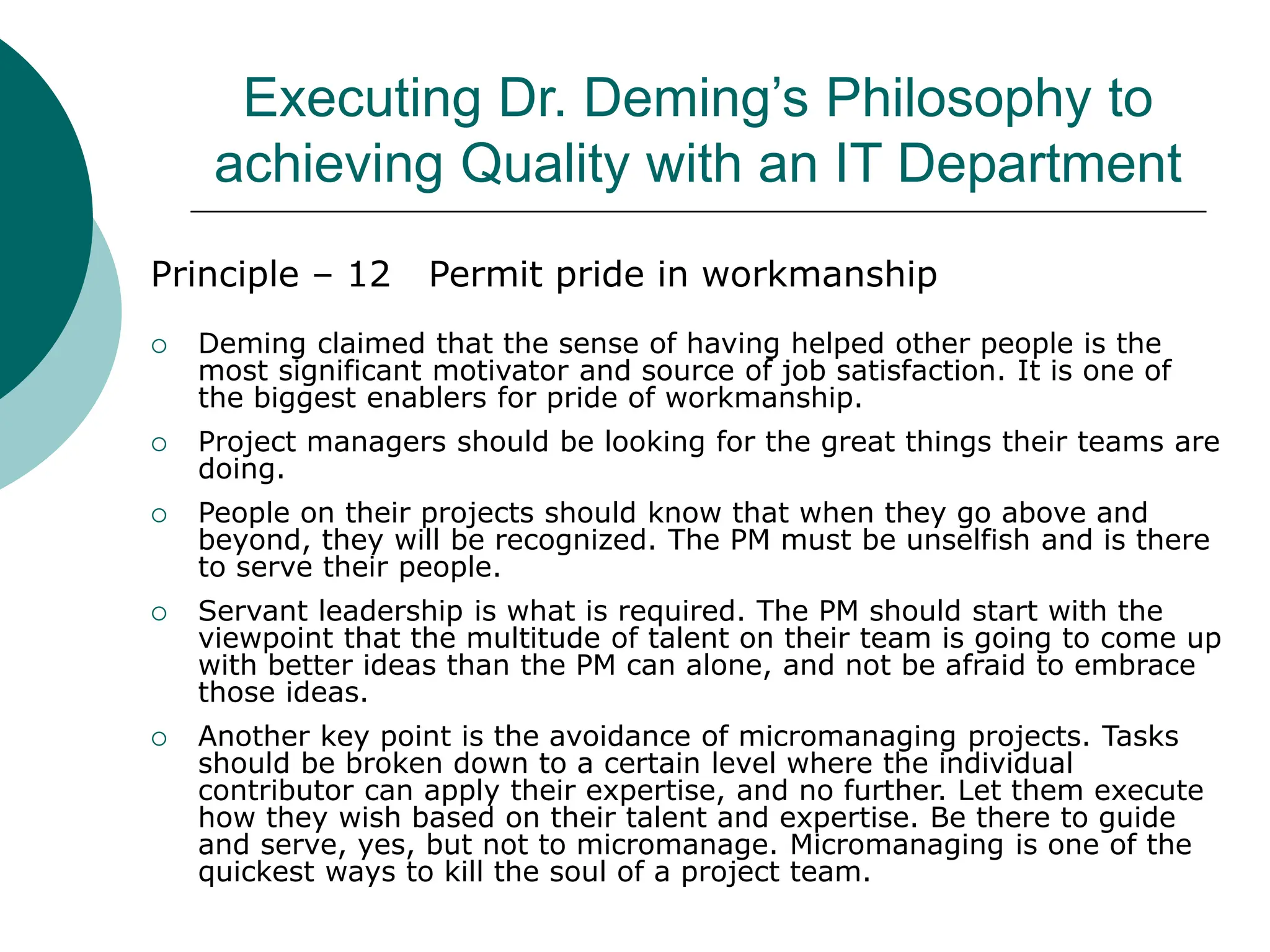 20110208_Implementing_Dr_Demings_Quality_Philosophy.ppt | Business ...