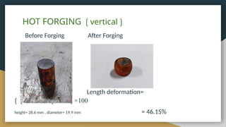 STUDY OF HOT AND COLD FORGING OF METALS.pptx