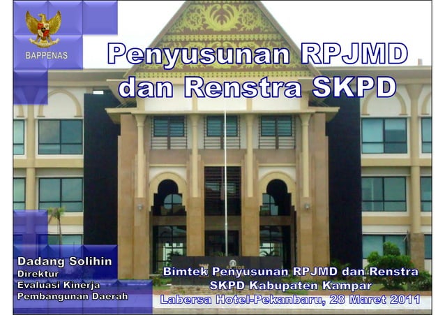 Penyusunan RPJMD dan Renstra SKPD | PDF