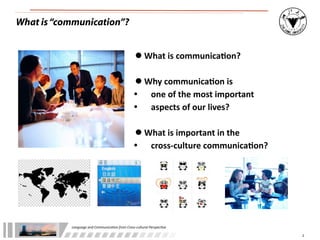 Languages and Intercultural Communication: Psychology Perspective | PDF