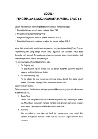 20110323 modul1 vb | PDF