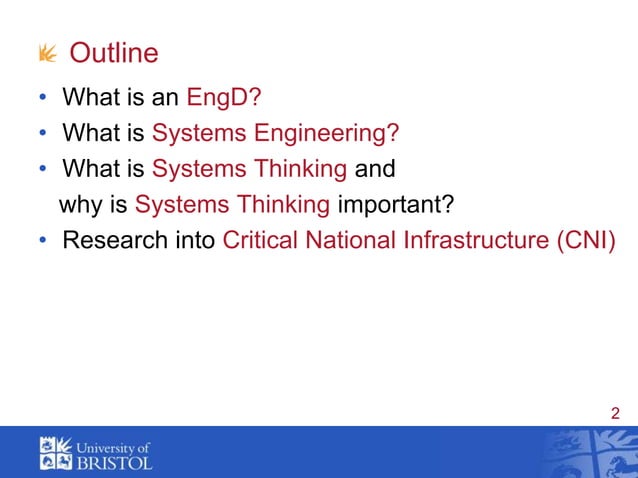 EngD in Systems (thinking) | PPT