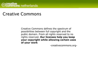 Creative Commons presentation | PDF