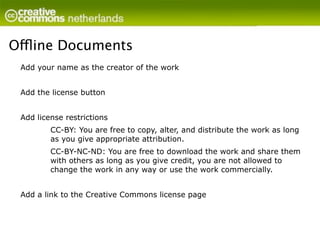 Creative Commons presentation | PDF