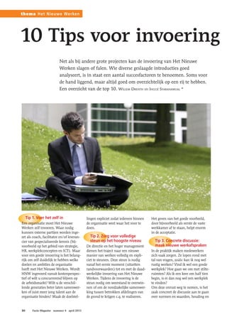 10 Tips voor invoering HNW | PDF