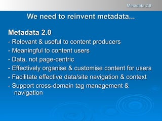 Metadata 2.0 | PPT