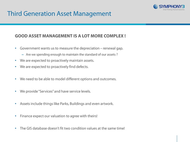 GIS and Asset Management Moving to the Future : | PPTX