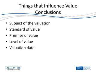 Business Valuation Fundamentals | PPT | Free Download