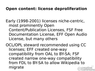 Towards License Interoperability: Patterns of Sustainable Sharing Policy | ODP