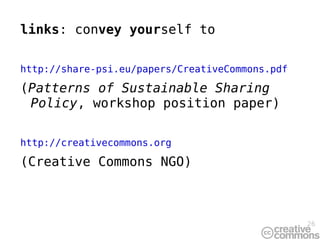 Towards License Interoperability: Patterns of Sustainable Sharing Policy | ODP