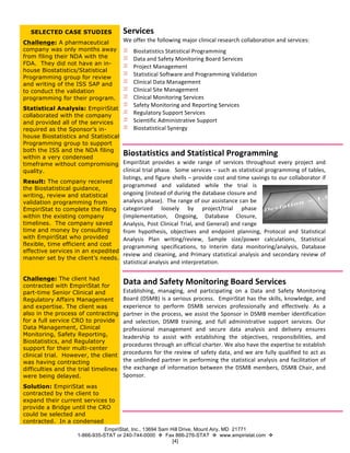 2011 EmpiriStat Corporate Capabilities | PDF