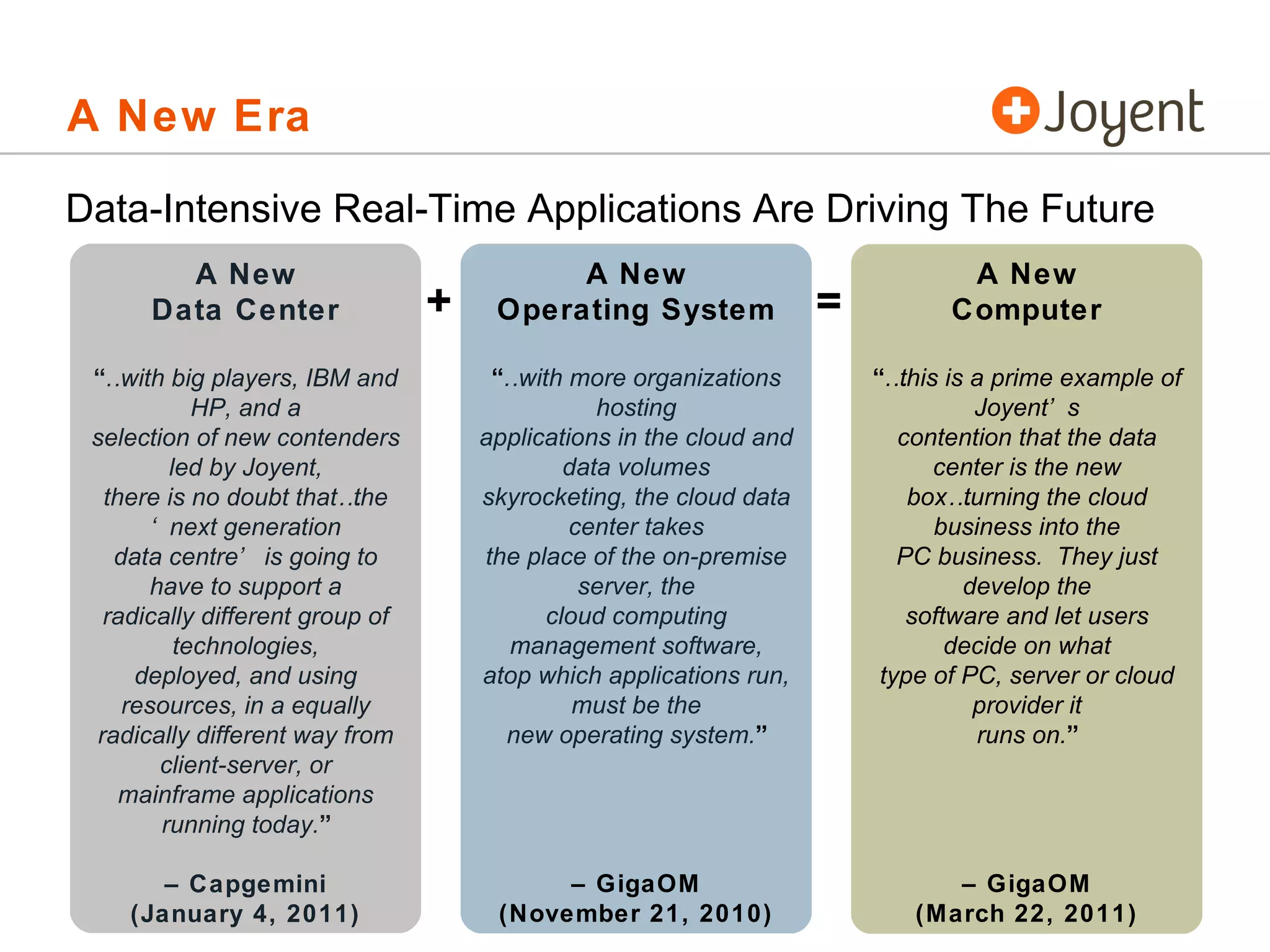 Joyent Corporate Overview | PPT