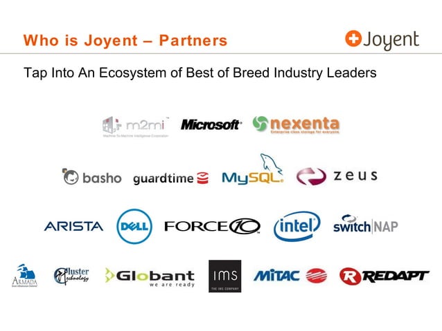 Joyent Corporate Overview | PPT | Cloud Computing | Internet