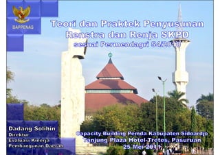 Teori dan Praktek Penyusunan Renstra dan Renja SKPD sesuai Permendagri ...