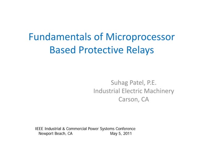 Fundamentals of Microprocessor Based Relays | PDF
