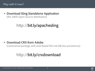 Building Content Applications with JCR and OSGi | PPT