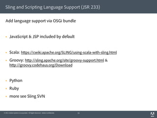 Building Content Applications with JCR and OSGi | PPT
