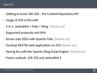 Building Content Applications with JCR and OSGi | PPT