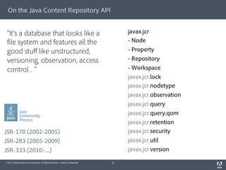 Building Content Applications with JCR and OSGi | PPT
