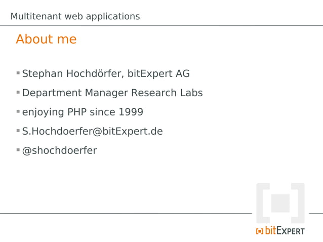 How to build customizable multitenant web applications - IPC11 Spring Edition | PPT