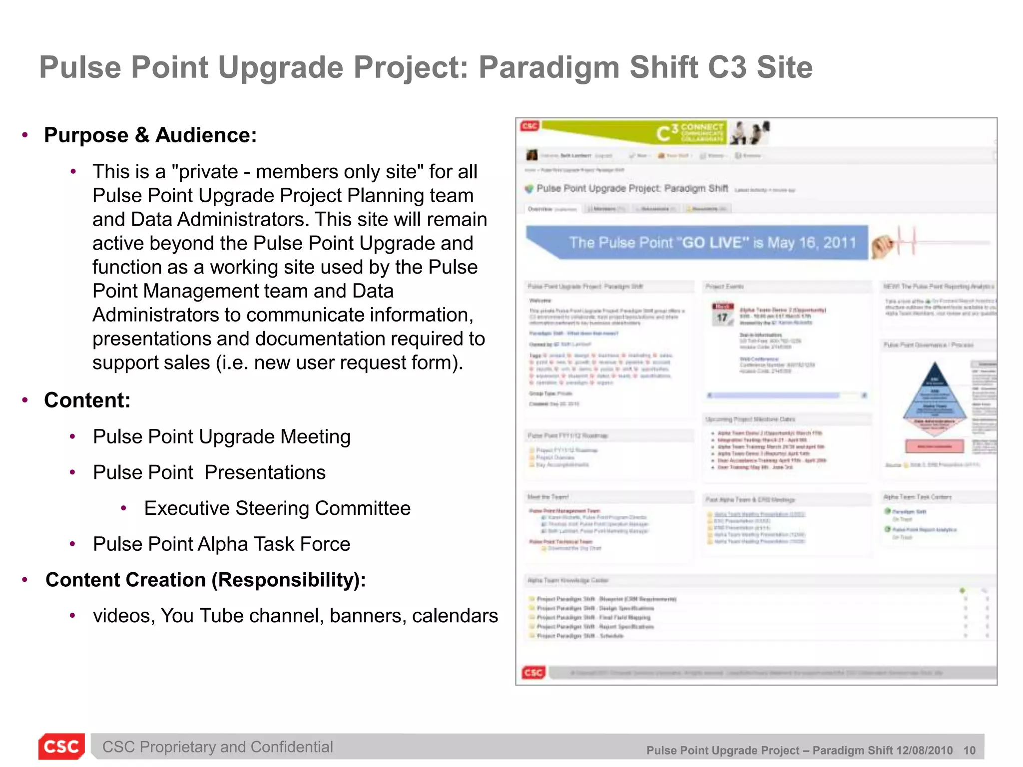 Pulse Point Upgrade Communication Plan | PPT