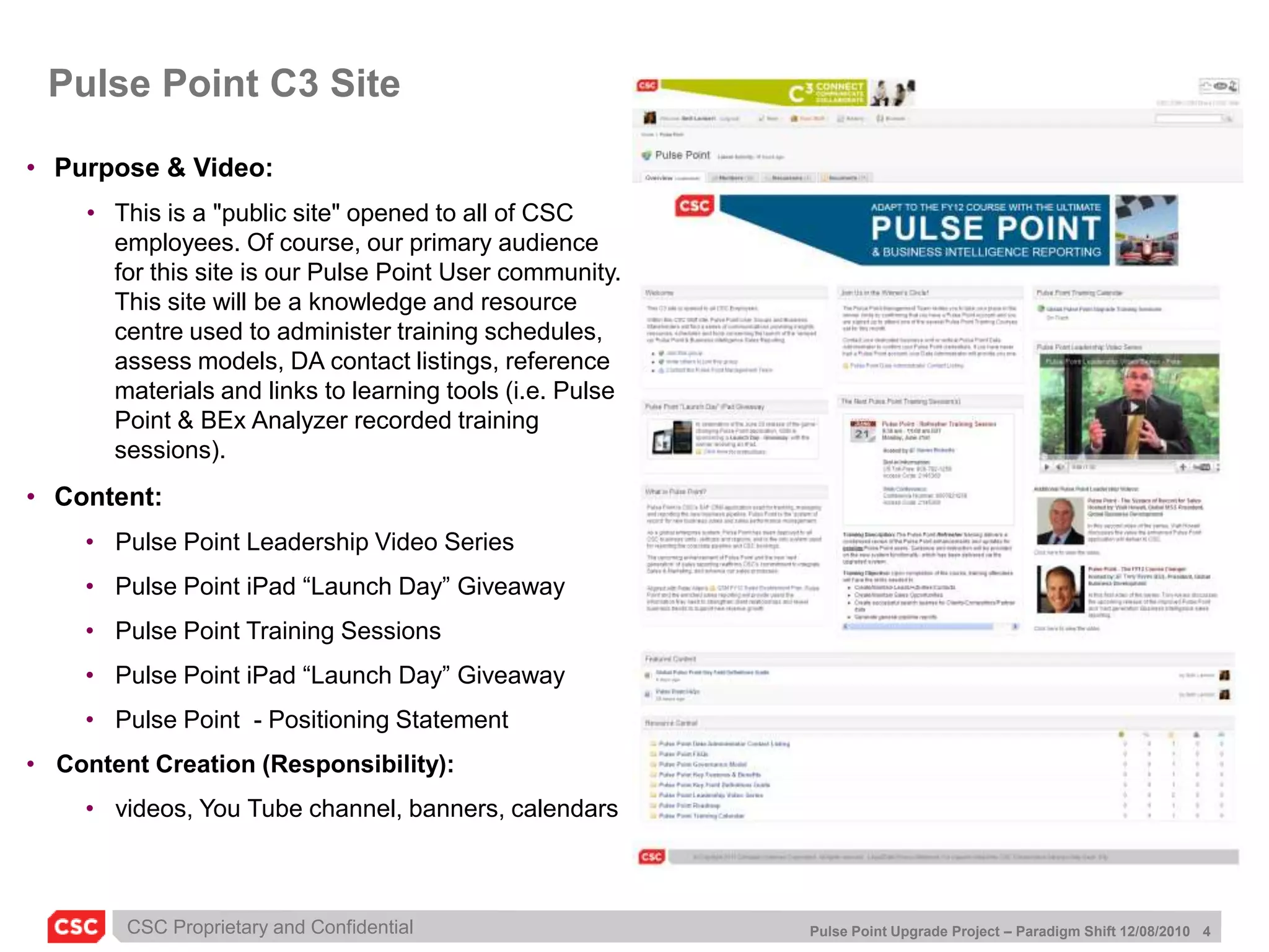 Pulse Point Upgrade Communication Plan | PPT