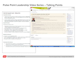 Pulse Point Upgrade Communication Plan | PPT