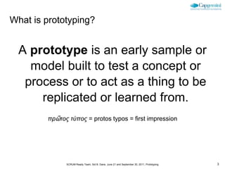 Prototyping in a Scrum environment | PPT