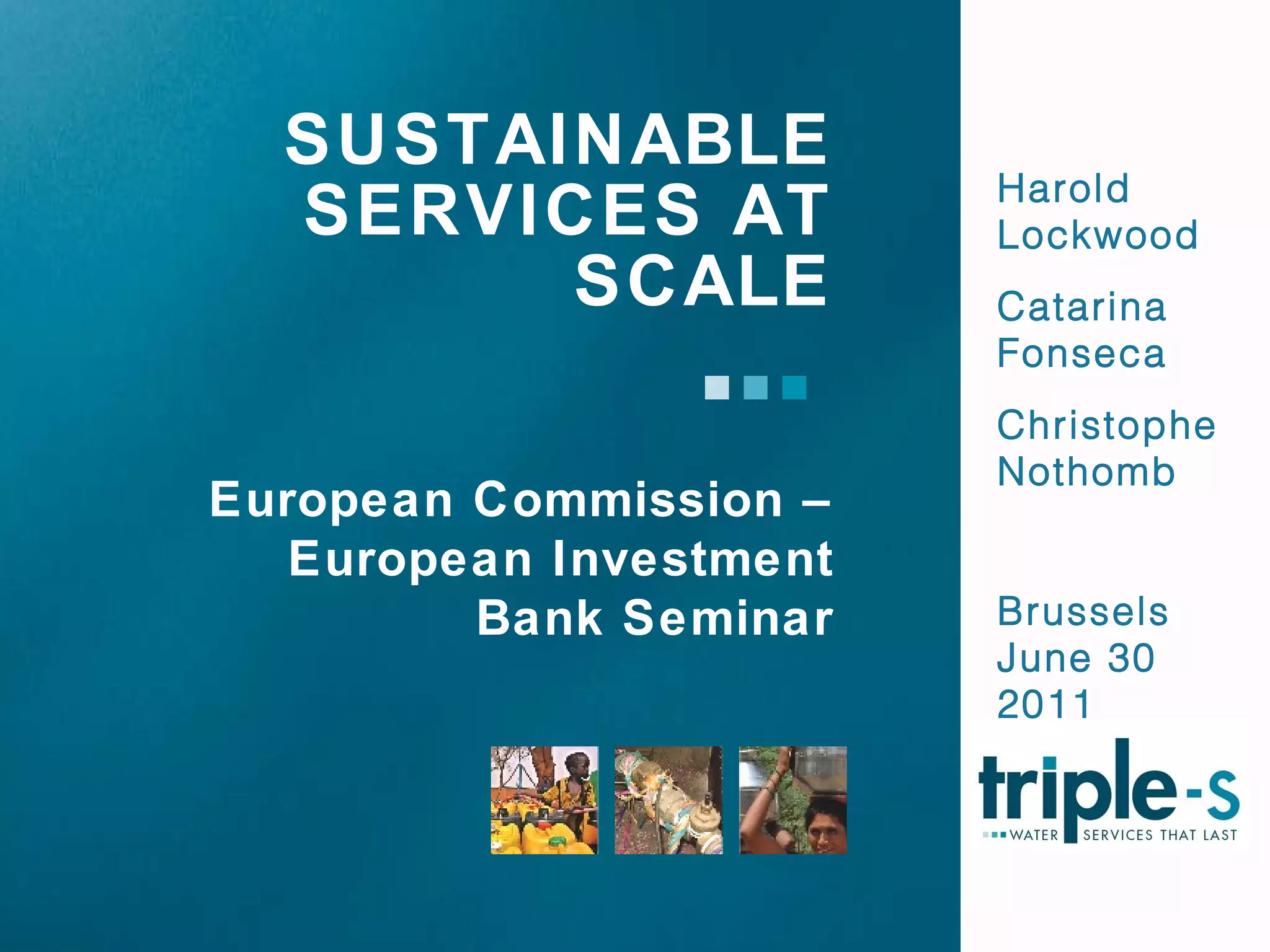 Sustainable services at scale | PPT