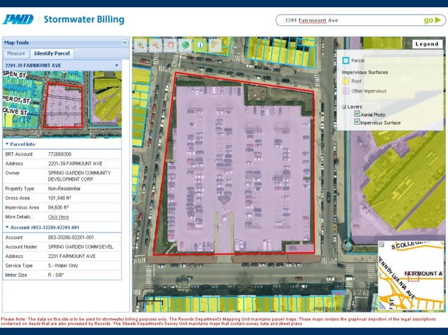 Using GIS for Stormwater Billing and Impervious Surface Calculations | PPT