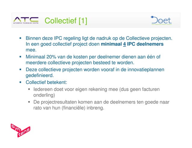 Uitleg ipc regeling (ATC-DOET) | PDF | Business | Business and Finance