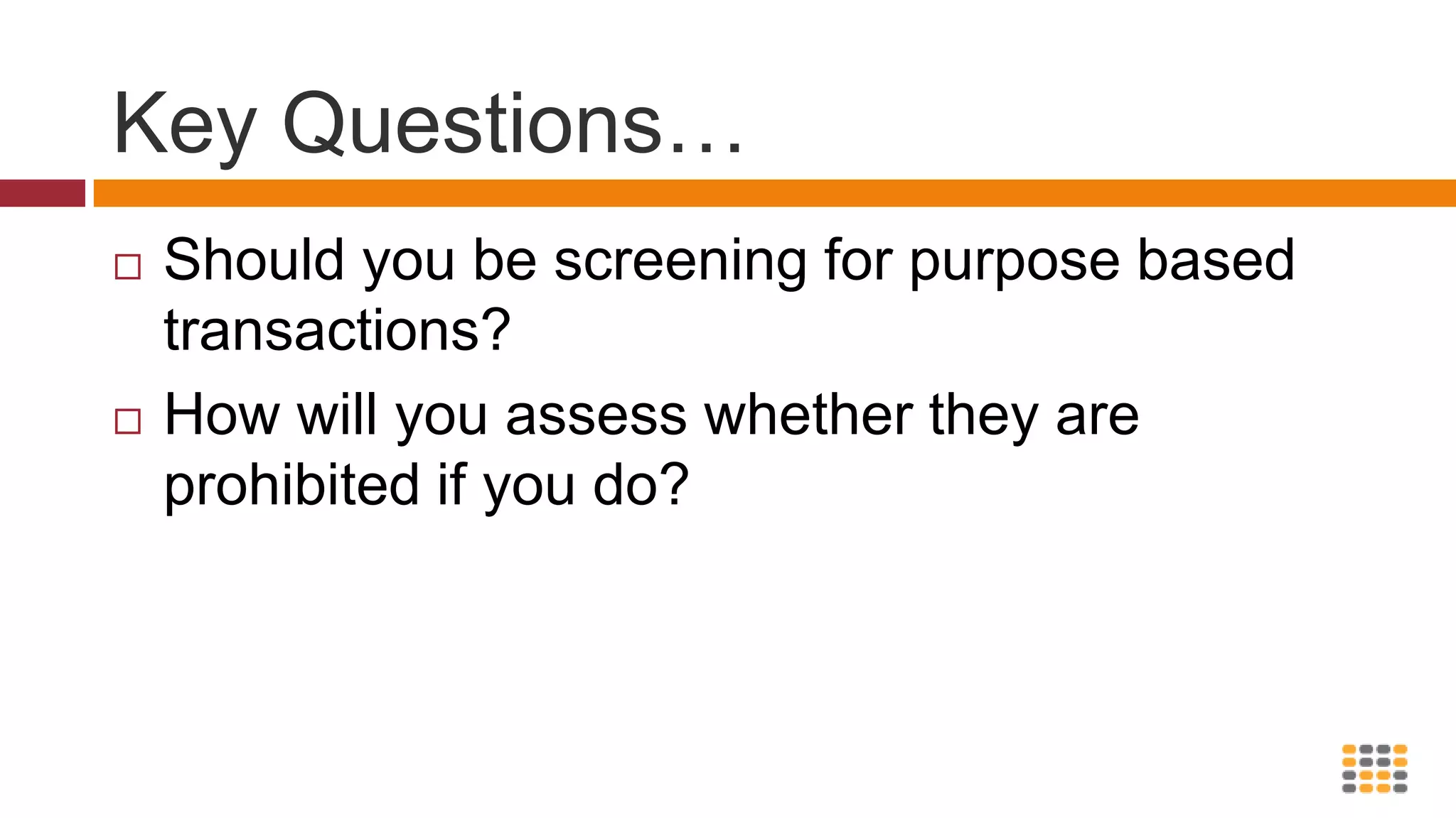 AML Sanctions Presentation | PPTX