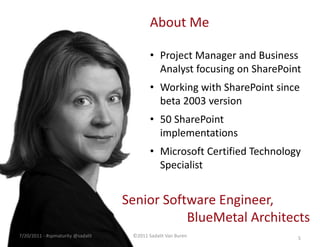 Planning for SharePoint - The SharePoint Maturity Model - as presented ...