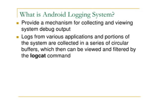 Android Logging System | PDF