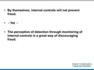 Fraud Prevention and Internal Controls - A Winning Combination | PDF