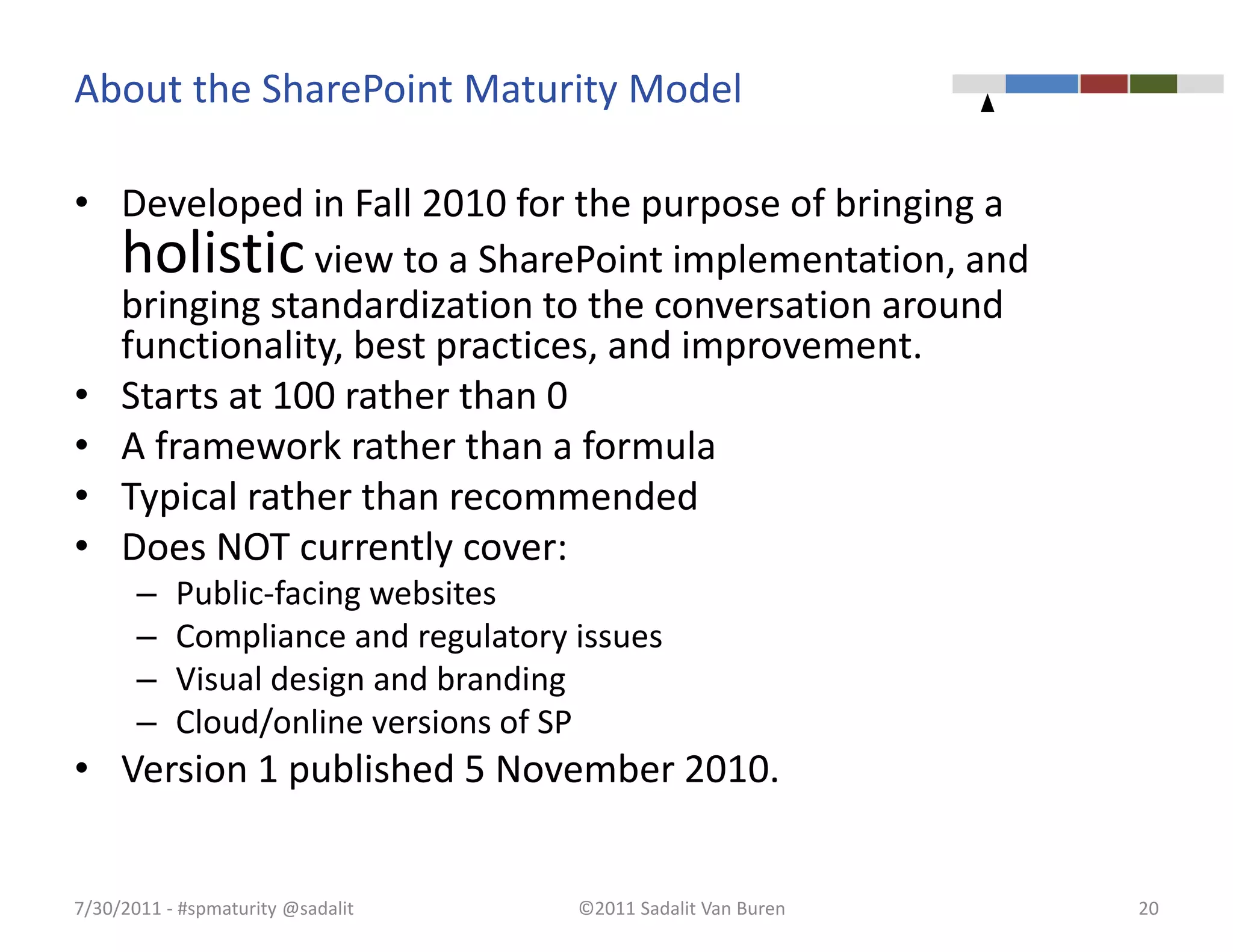 Assess Your SharePoint Maturity With The SharePoint Maturity Model - as ...