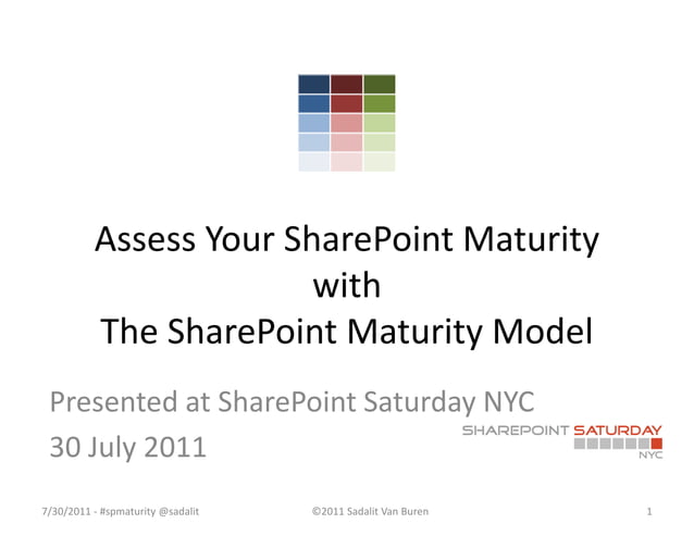 Assess Your SharePoint Maturity With The SharePoint Maturity Model - as ...