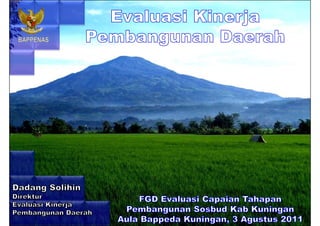 Evaluasi Kinerja Pembangunan Daerah | PPT