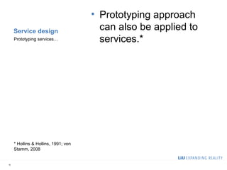Service Prototyping from a Service Logic Perspective | PPT | Business ...